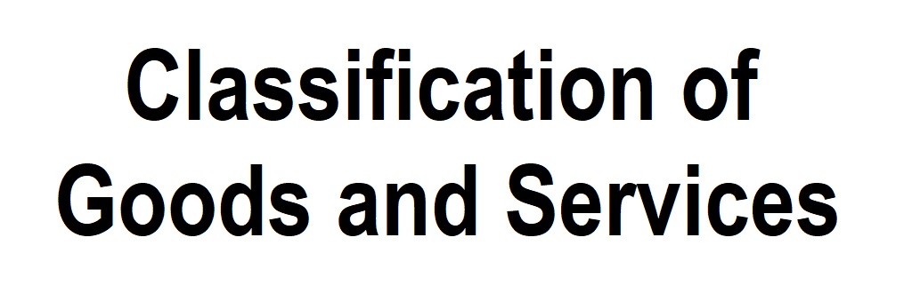 Classification of Goods and Services
